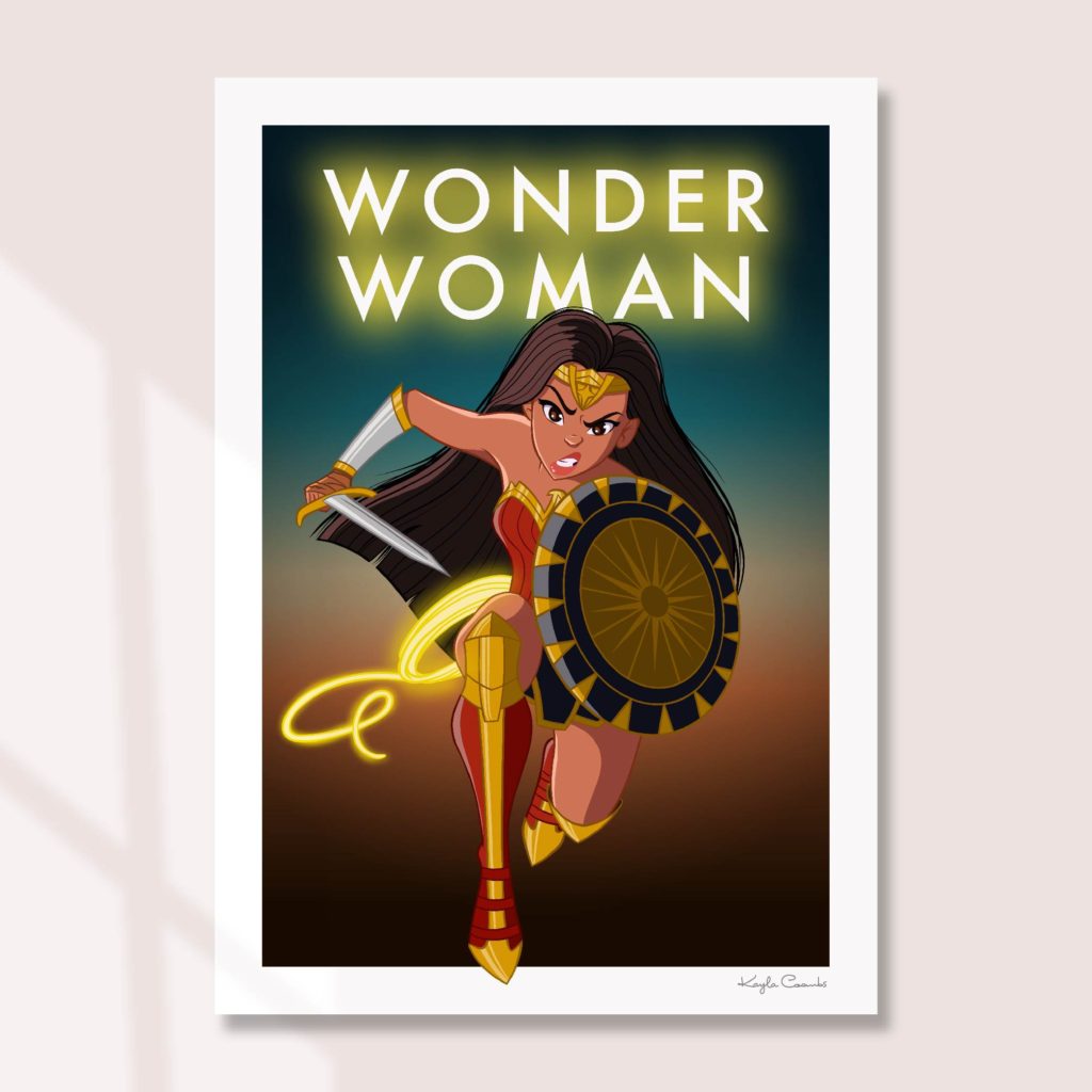 Wonder Woman Art Print – Welcome | Kayla Coombs